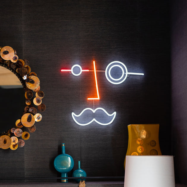 Monsieur by Jonathan Adler, signe en néon LED – YELLOWPOP